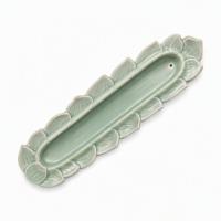 China Porcelain Lotus Incense Stick Holder 22cm for Meditation Altar for sale