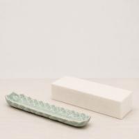 China Porcelain Lotus Incense Stick Holder 22cm for Meditation Altar for sale