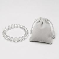 China Natural Clear Quartz Taoist Bracelet with Hand Carved Bagua Pendant 10mm for sale