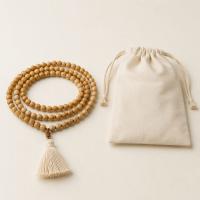 China Natural Bodhi Seed 108 Mala Prayer Beads with Cotton Tassel 8mm for sale