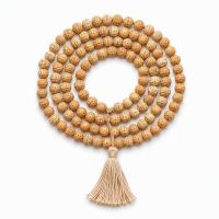 China Natural Bodhi Seed 108 Mala Prayer Beads with Cotton Tassel 8mm for sale