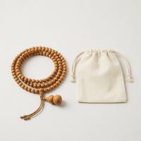 China Natural Sandalwood 108 Mala Prayer Beads with Gourd Pendant 8mm for sale
