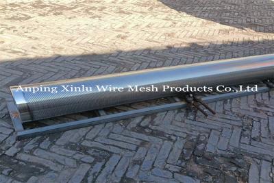 China Stainless Steel Wedge Wire Screen Pipe Continuous Slot 0.04 inch 10ft Oil Drilling for sale