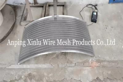 China SUS304 Wedge Wire Static Screen Panel 500x1120mm R1050mm 1.5mm Slot for sale
