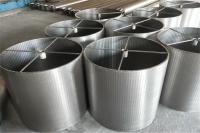 China Reverse Bake Flush Rotary Screen Drum Wedge Wire Cylindrical OD450 x 500mm Slot 0.015mm for sale