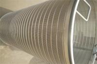 China Reverse Bake Flush Rotary Screen Drum Wedge Wire Cylindrical OD450 x 500mm Slot 0.015mm for sale