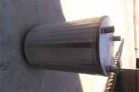 China Reverse Bake Flush Rotary Screen Drum Wedge Wire Cylindrical OD450 x 500mm Slot 0.015mm for sale