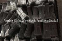 China Black Annealed Double Loop Tie Wire 1.0mm 200mm for Construction Binding 20% Elongation for sale