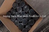 China Black Annealed Double Loop Tie Wire 1.0mm 200mm for Construction Binding 20% Elongation for sale