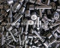 China SS316L Johnson Wire Wrapped Screen Nozzle 2Ton Long Neck NPT Threaded 45mm-57mm for sale