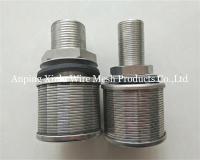 China Stainless Steel Wedge Wire Johnson Bottom Strainer Nozzle 1Ton 57mm 50-300μm for sale