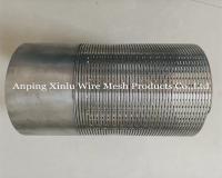 China 8-5/8 Inch SS205 Wedge Wire Screen Pipe 20ft Long Pickled for Water Treatment and Oil Gas for sale