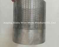 China 8-5/8 Inch SS205 Wedge Wire Screen Pipe 20ft Long Pickled for Water Treatment and Oil Gas for sale