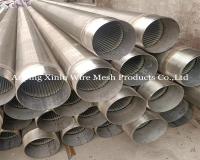 China Galvanized 2.5x4mm Welded Profile Vee Wire Screen Tube for Water Treatment and Industrial Filtering for sale