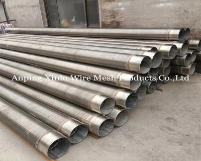 China Galvanized 2.5x4mm Welded Profile Vee Wire Screen Tube for Water Treatment and Industrial Filtering for sale