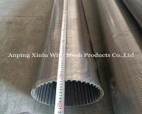China Galvanized 2.5x4mm Welded Profile Vee Wire Screen Tube for Water Treatment and Industrial Filtering for sale
