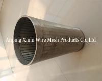 China Stainless Steel Wedge Wire Screen Pipe 3x4.6mm Support Rod for Water Well Drilling and Wastewater Treatment for sale