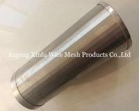 China Stainless Steel Wedge Wire Screen Pipe 3x4.6mm Support Rod for Water Well Drilling and Wastewater Treatment for sale
