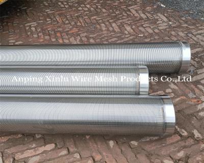 China Stainless Steel Wedge Wire Screen Pipe 3x4.6mm Support Rod for Water Well Drilling and Wastewater Treatment for sale