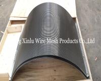 China SS 321 Wedge Wire Sieve Bend Screen Welded Edge 1.5x20mm Support Bar 1m-6m Length for sale