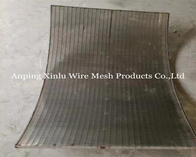 China Wedge Wire Johnson Sieve Bend Screen 5x20mm Frame for Starch Industry Filtration for sale