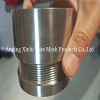 China SS316L OD168mm Johnson Wedge Wire Screen Threaded Ends Water Well Filter 0.5mm Slot for sale