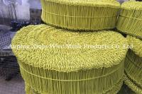 China PVC Coated Double Loop Tie Wire 16 Gauge 1.0mm for Rebar Binding 10-22cm Length for sale