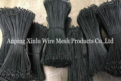 China PVC Coated Double Loop Tie Wire 16 Gauge 1.0mm for Rebar Binding 10-22cm Length for sale
