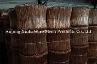 China Copper Double Loop Wire Ties 1.0mm x 200mm 1000pcs Bundle for Secure Binding for sale