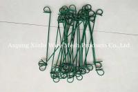 China Double Loop Binding Tie Wire 18cm 16 Gauge Galvanized Corrosion Resistant for Rebar Tying for sale