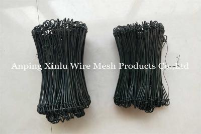 China Double Loop Binding Tie Wire 18cm 16 Gauge Galvanized Corrosion Resistant for Rebar Tying for sale