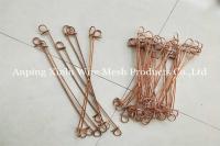 China Double Loop Binding Tie Wire 18cm 16 Gauge Galvanized Corrosion Resistant for Rebar Tying for sale