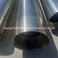 China Stainless Steel V Wire Screen Pipe 304 316L Axial Slot 0.05-10mm Slot for Water Well Oil Gas Filtration for sale