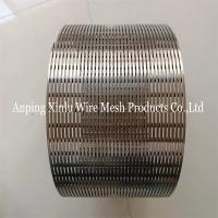 China Stainless Steel V Wire Screen Pipe 304 316L Axial Slot 0.05-10mm Slot for Water Well Oil Gas Filtration for sale