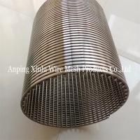 China Stainless Steel V Wire Screen Pipe 304 316L Axial Slot 0.05-10mm Slot for Water Well Oil Gas Filtration for sale