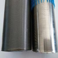 China Stainless Steel V Wire Wrapped Johnson Water Well Screen Pipe FITO Flow Type 1-5mm Slot 0.05-10mm for sale