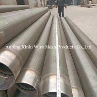 China V Wire Wrapped Continuous Slot Johnson Screen Pipe 2.9m 5.9m Standard Length 1-20 inch Diameter for sale