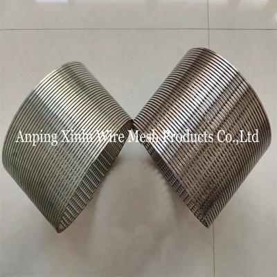 China FOTI Flow type Wedge / V Wire wrapped johsnon screen pipe with 6