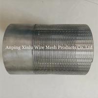 China FOTI Flow Type V Wire Wrapped Johnson Screen Pipe 6 to 10 Inch Diameter Stainless Steel for sale