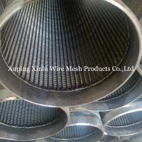 China Low Carbon Galvanized V Wire Wrapped Johnson Screen Pipe Φ5.5mm Round Support Rods Q235 for sale
