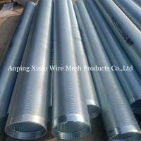 China Low Carbon Galvanized V Wire Wrapped Johnson Screen Pipe Φ5.5mm Round Support Rods Q235 for sale