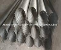 China Non-Magnetic Stainless Steel Johnson Wedge Wire Wrapped Screen Pipe 76-500mm Diameter 0.1-100mm Slot for sale