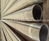 China Non-Magnetic Stainless Steel Johnson Wedge Wire Wrapped Screen Pipe 76-500mm Diameter 0.1-100mm Slot for sale