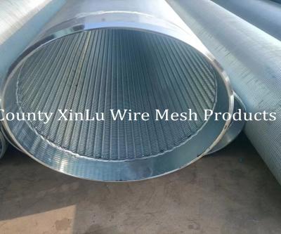 China 14 Inch Q195 Low Carbon Galvanized Wire Wrapped Water Well Screen 355.6mm OD 1.0mm Slot for sale