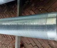 China 14 Inch Q195 Low Carbon Galvanized Wire Wrapped Water Well Screen 355.6mm OD 1.0mm Slot for sale