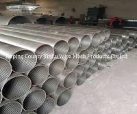 China Stainless Steel Wedge Wire Wrap Screen Pipe 9 5/8 Inch 0.1mm Slot Filter Cartridge for sale