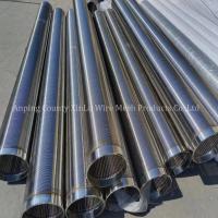 China Continuous Slot Screen 0.1mm-60mm Slot API Thread or Welding Rings OD 25mm-850mm for sale