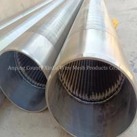 China Stainless Steel Sand Control Johnson Wire Screen Tube 2.9m 5.85m for Oil Pump Drilling for sale