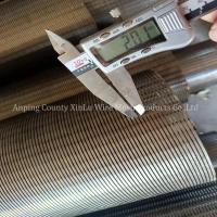China Stainless Steel Wedge Wire Sand Control Screen 0.010-0.10 Slot 2.9m Length Welded Baffle Rings for sale
