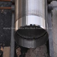 China 14 inch Water Well Screen Pipe 2x3mm Q25 Support Wire 300 PSI Collapse Pressure for sale